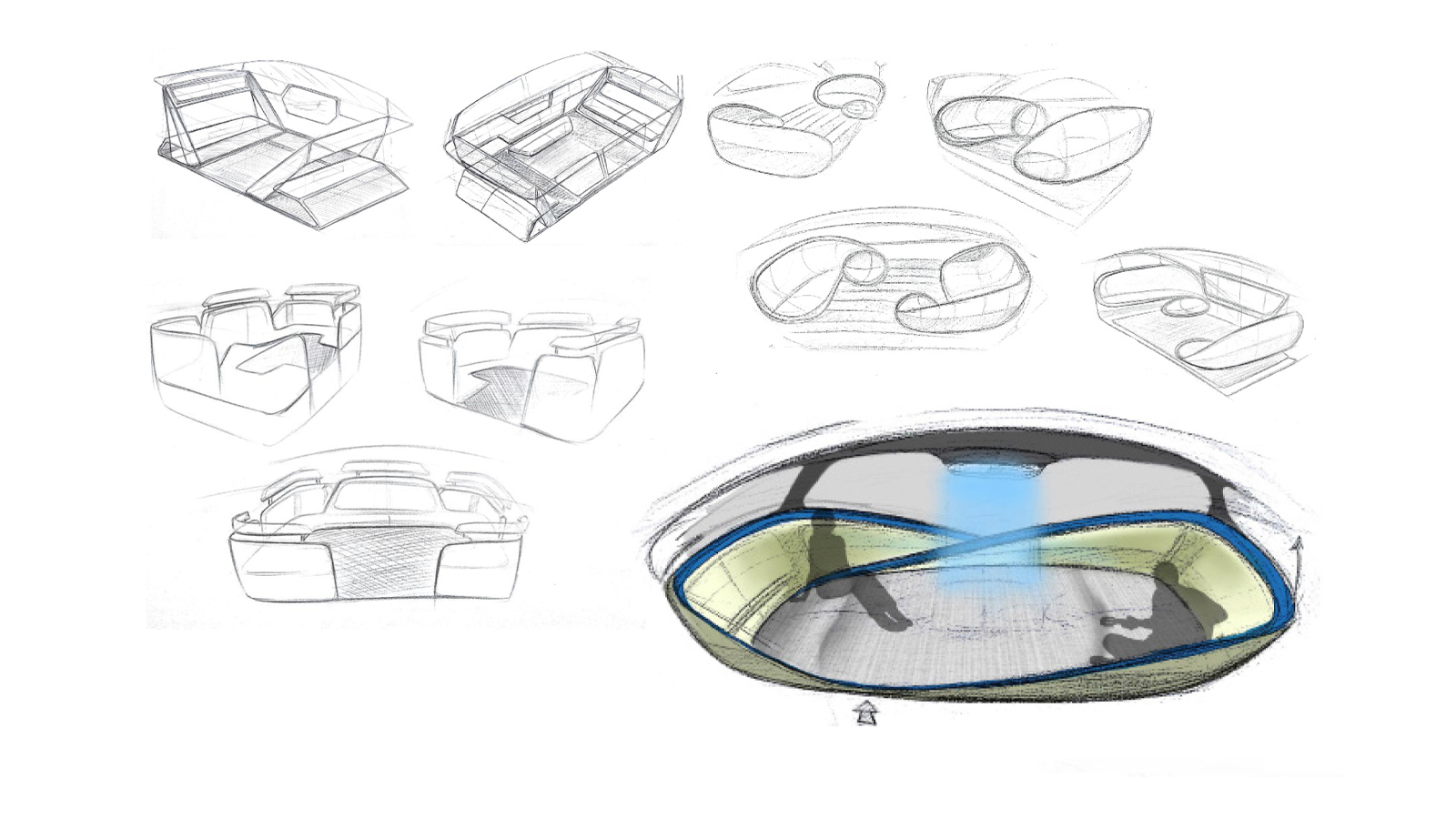 Design of interiors of an autonomous taxi for 2040 – Sugandh Malhotra
